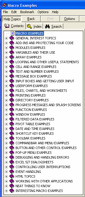 Macro Examples For Microsoft Excel